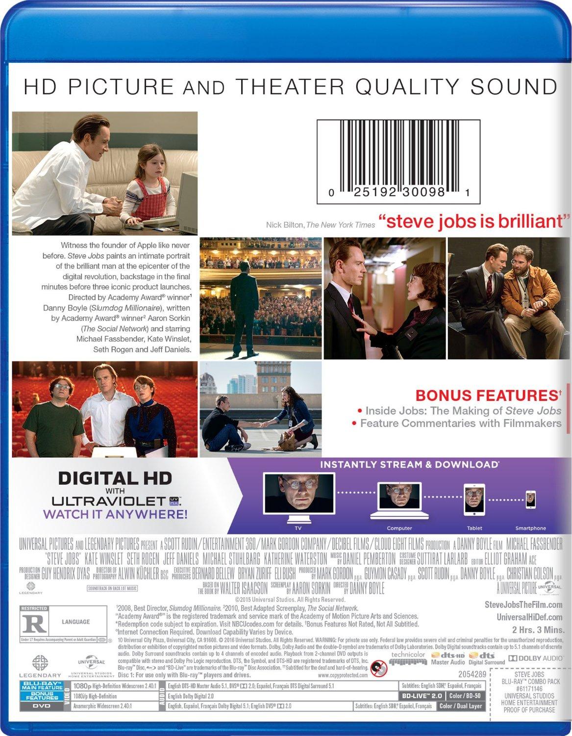 Steve.Jobs-Blu-ray.Cover-Rear | Screen-Connections