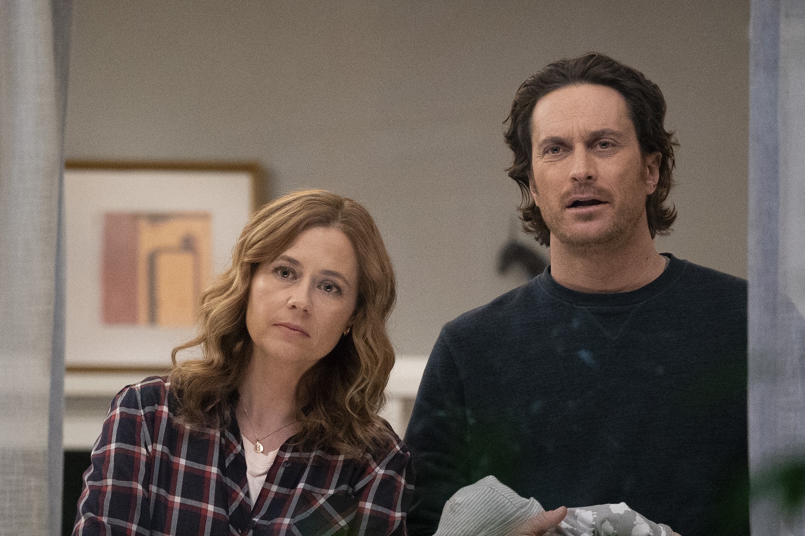 Jenna Fischer Oliver Hudson Splitting Up Together Screen Connections